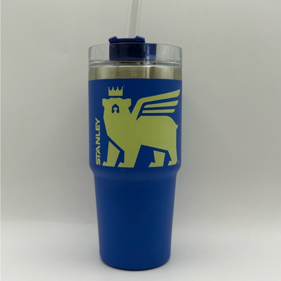 Stanley | Kitchen | New Stanley 4oz Insulated Tumbler W Straw Blue Gold ...